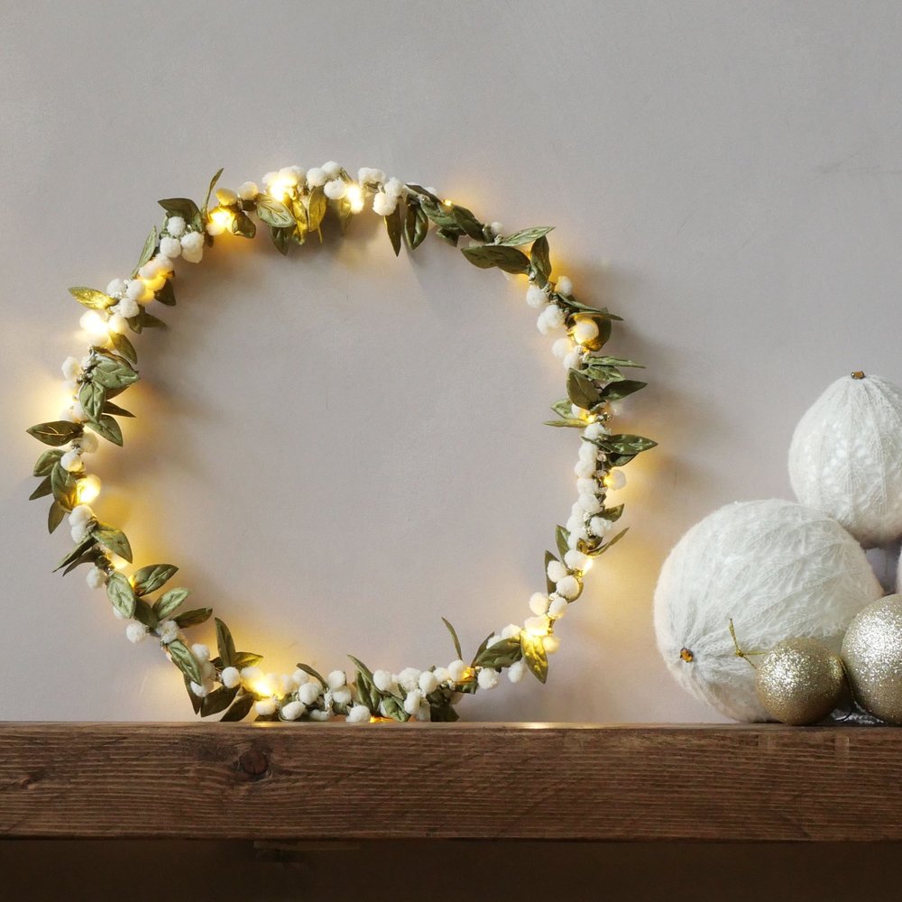 Couronne lumineuse de gui – Sweet Helmi